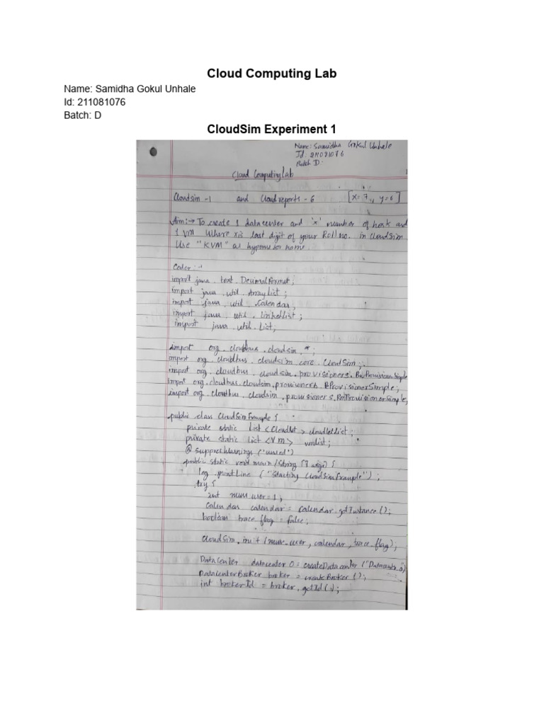 Samidha CC LabExam | PDF