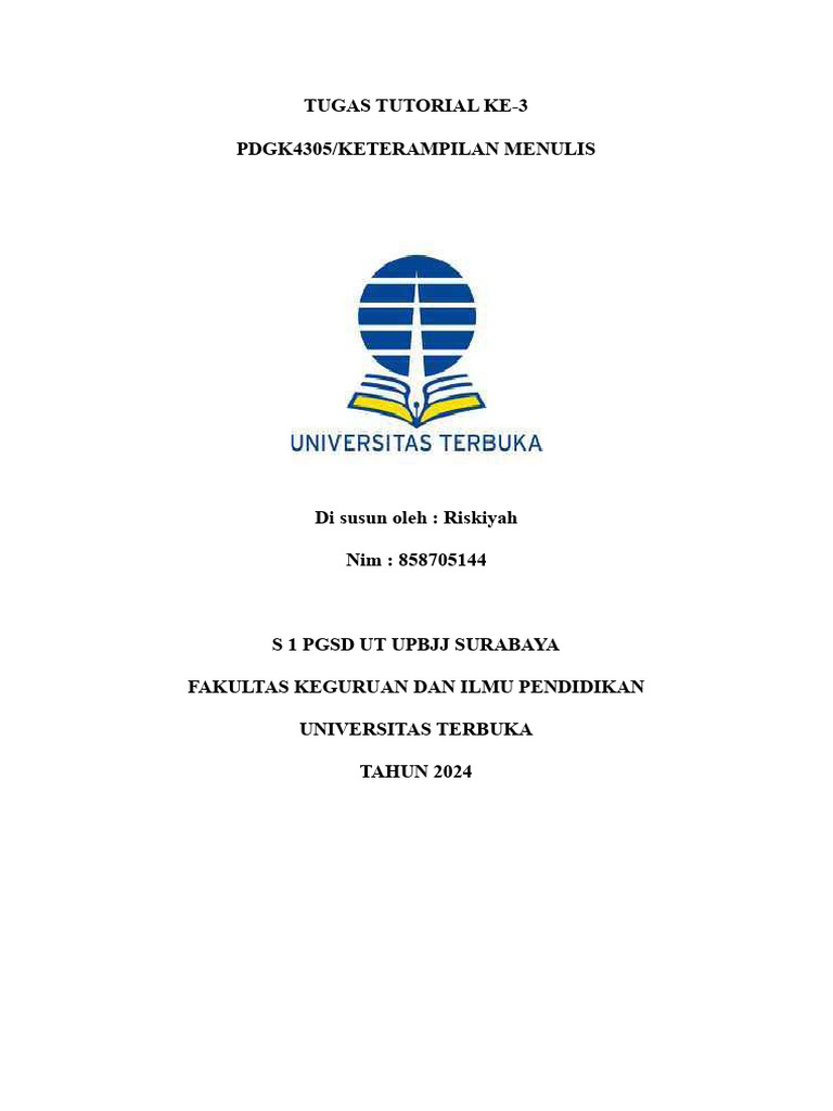 Tugas 3 Keterampilan Menulis | PDF