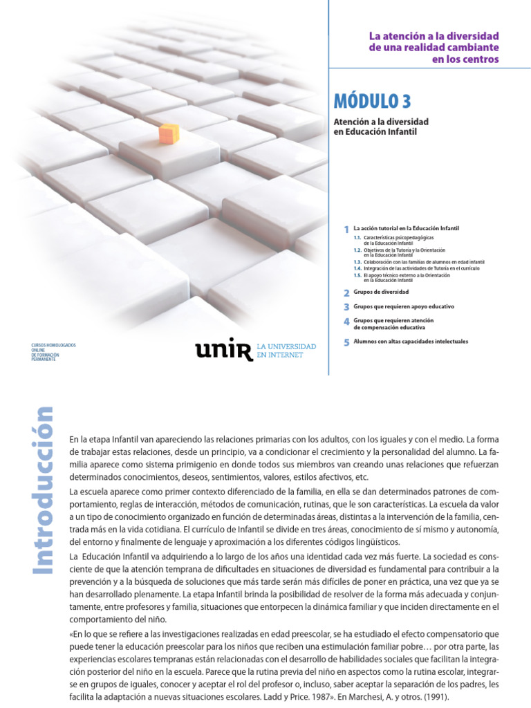 Modulo3 | PDF | Educación de la primera infancia | Plan de estudios
