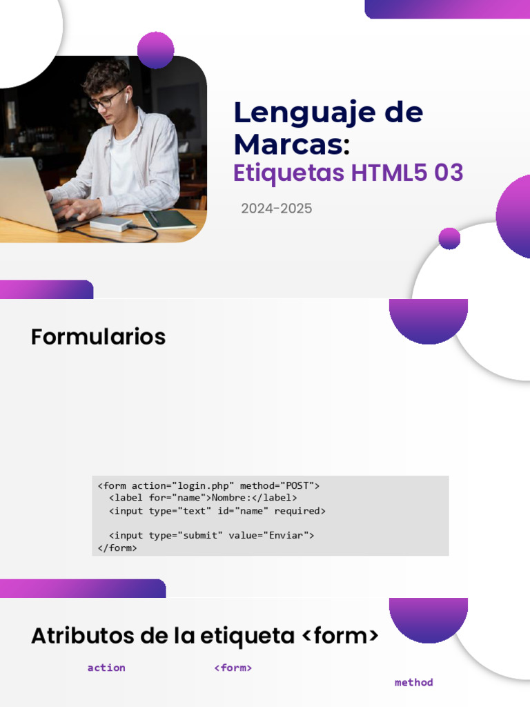 3.elementos HTML5 - Formularios | PDF | Servidor web | Internet y web