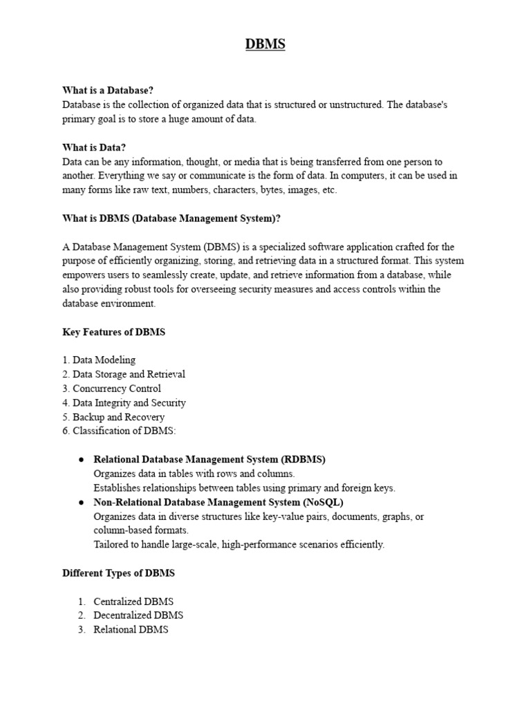 DBMS(unit(1,2,3,4,5)) | PDF | Database Index | Databases