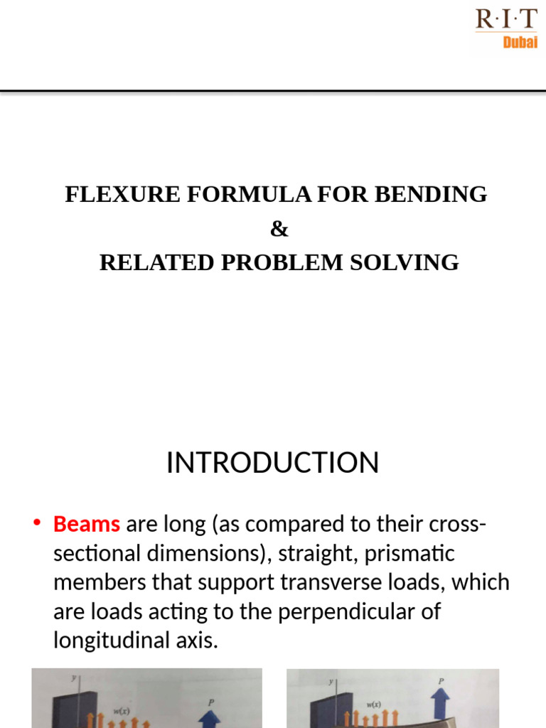 Week 14 - Lecture 1 (Flexure Formula) | PDF