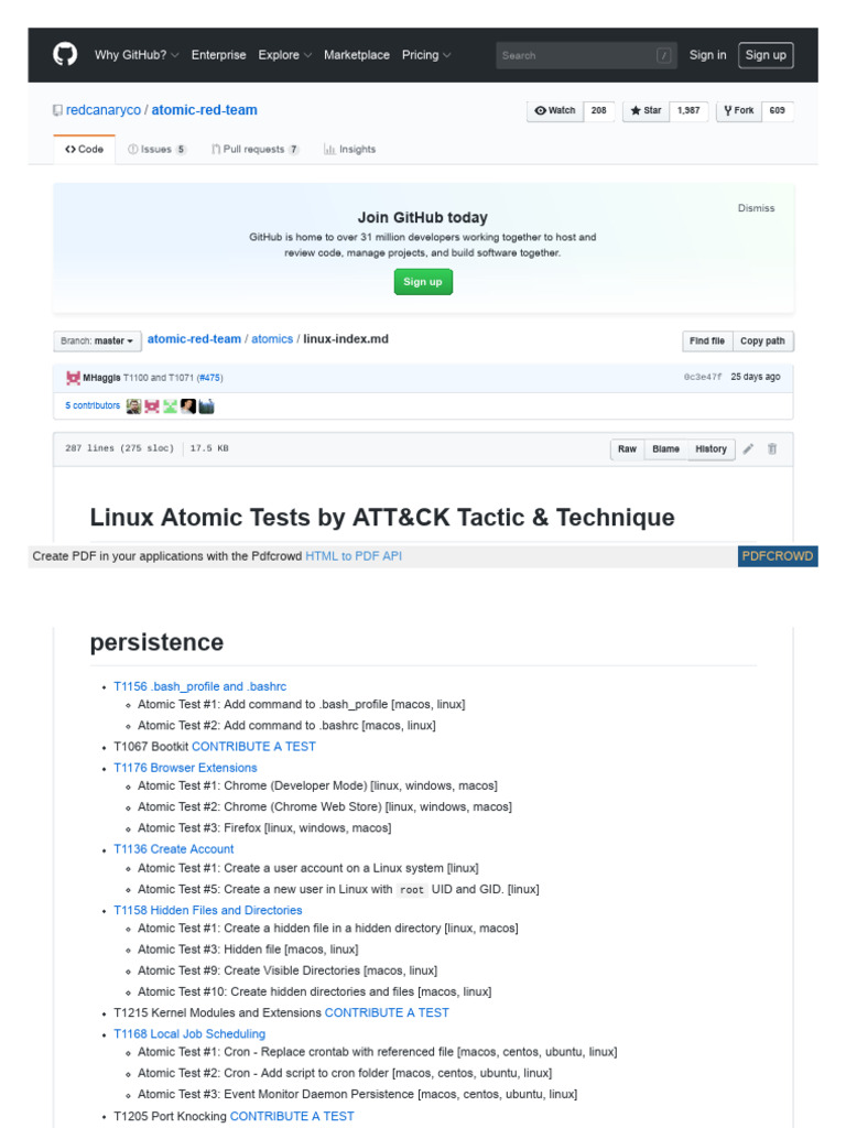 Linux Atomic Tests by ATT&CK Tactic & Technique | PDF | Mac Os ...
