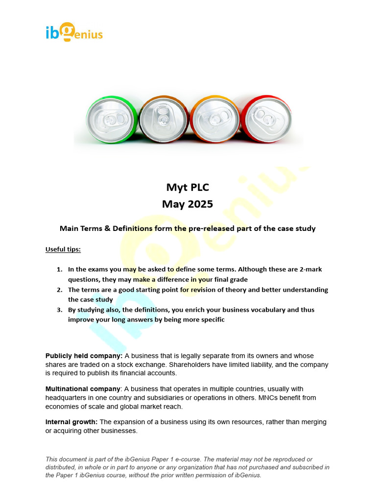 Ibgenius PM25 Main Terms and Definitions | PDF | Mergers And Acquisitions | Corporate Social ...