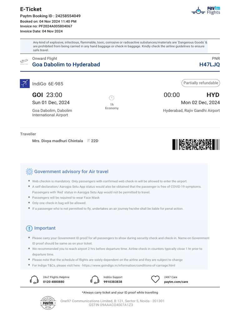 Ticket | PDF | Fee | Aviation