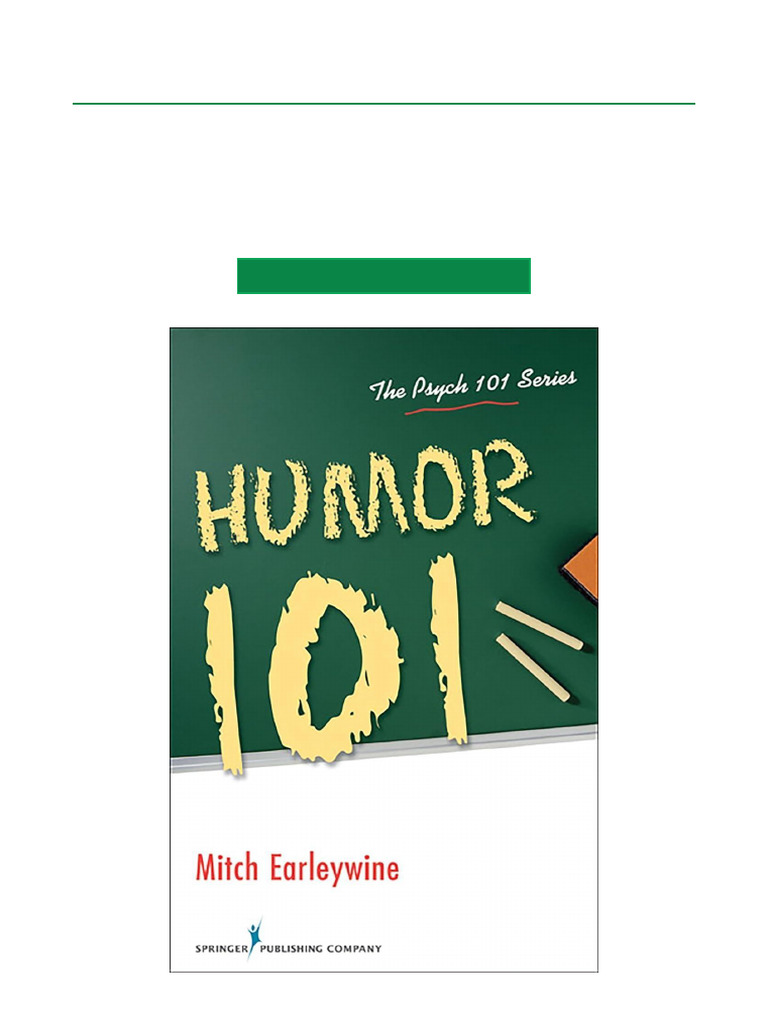 Popular Now Humor 101 - 1st Edition Unrestricted Download | PDF