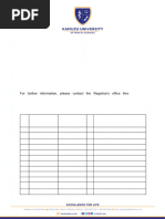 KUHeS 2026 Undergraduate Selection List | PDF