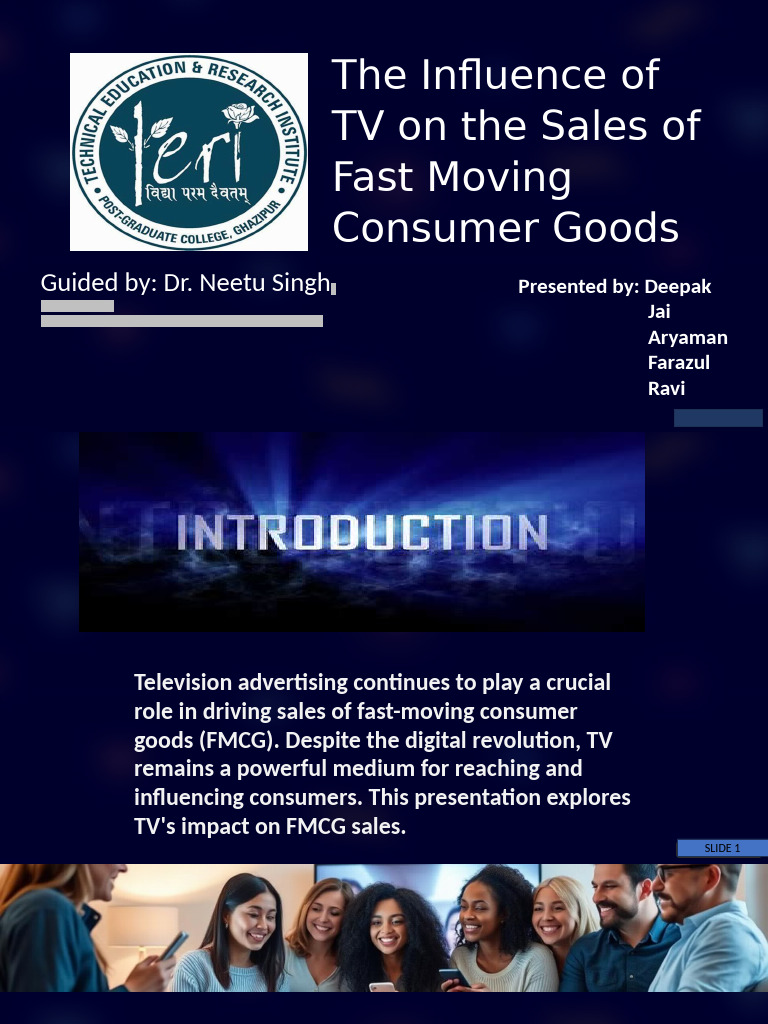 The Influence of TV On The Sales of Fast Moving Consumer Goods | PDF | Advertising | Brand