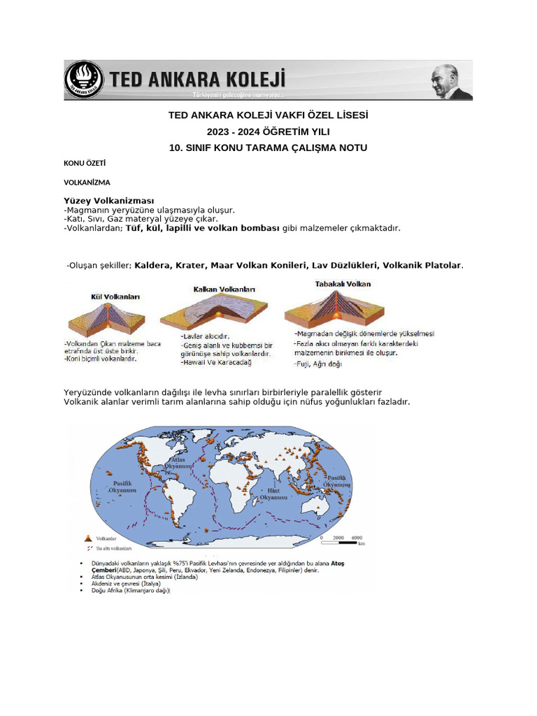 Sinif Cografya Konu Tarama Calisma Kagidi | PDF