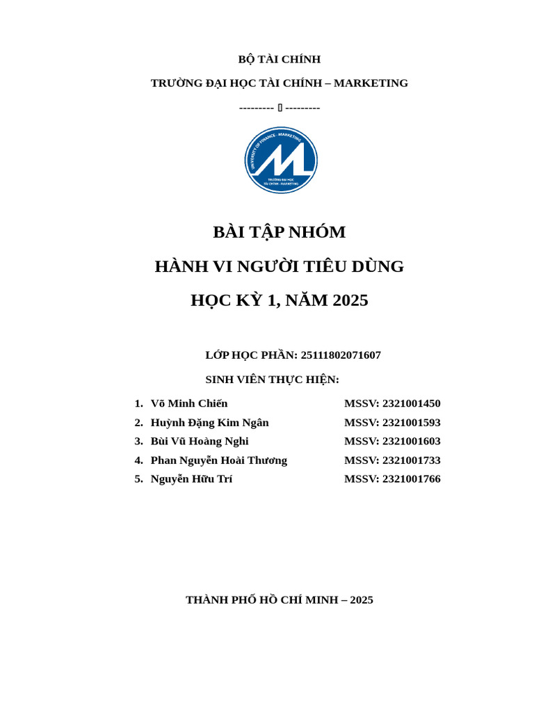 BTN - HVNTD - Nhóm 7 - L P 1607 - HK1.2025 | PDF