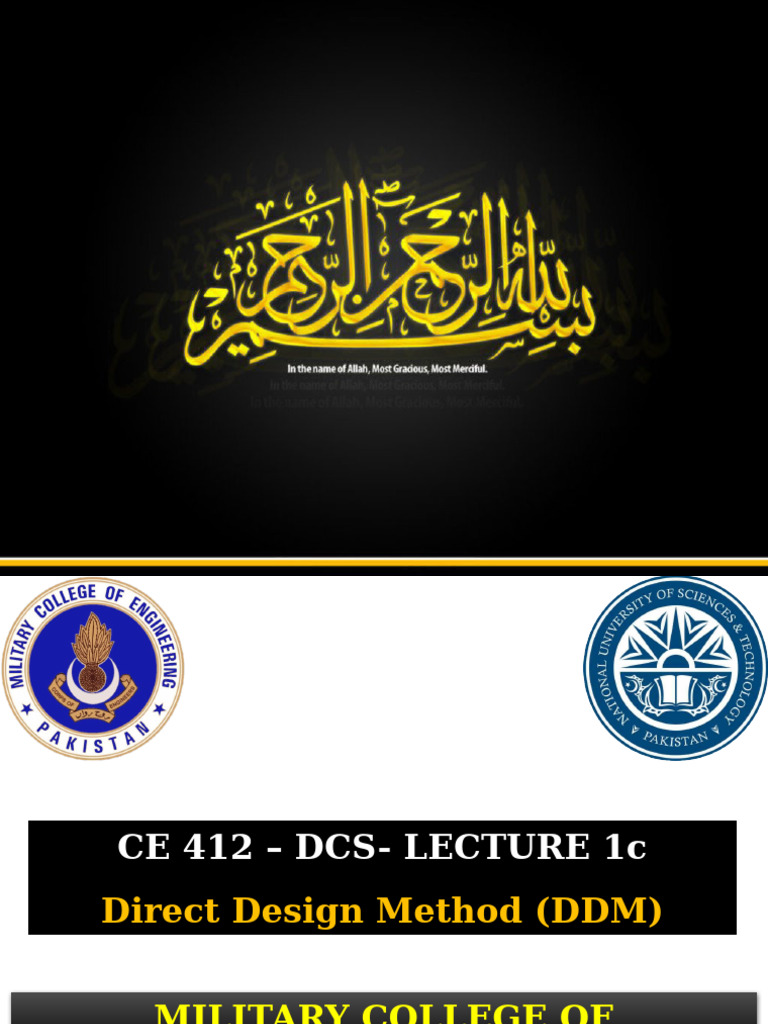 CE 412 Lec 1c Direct Design Method | PDF | Beam (Structure) | Column