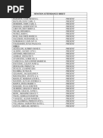 Attendance Sheet Aral Program Learners | PDF