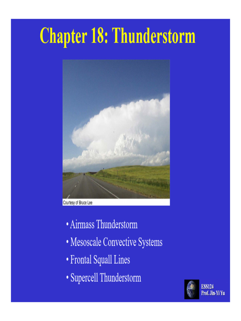 Lecture 18 Thunderstorm All | PDF | Thunderstorm | Cloud