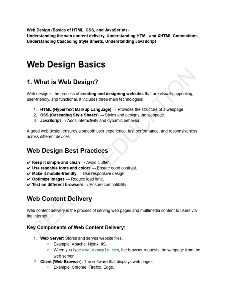 Foundations of Computing From Hardware Essentials To Web Design | PDF | World Wide Web ...
