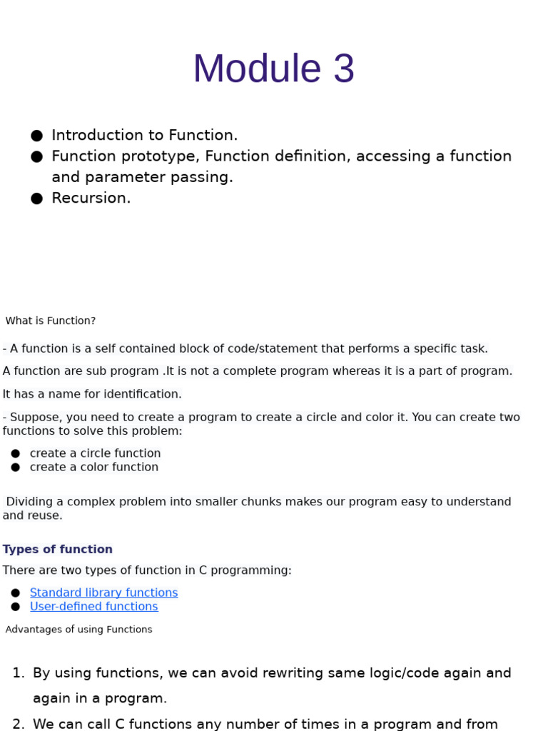 CP Module-3 2023-24 PPT | PDF | Parameter (Computer Programming) | Computer Programming