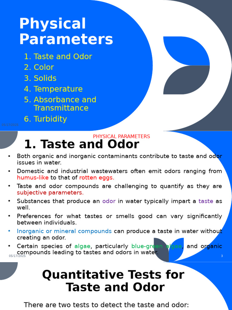 Physical Parameters | PDF | Absorbance | Reaction Rate