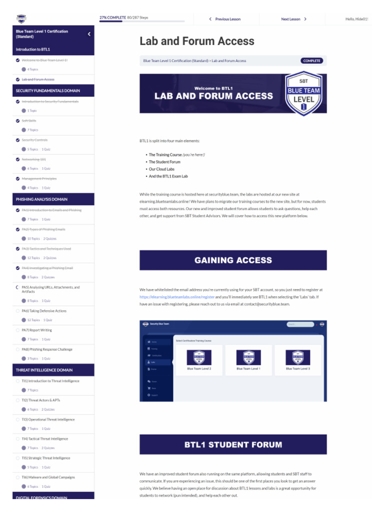 Lab and Forum Access | PDF