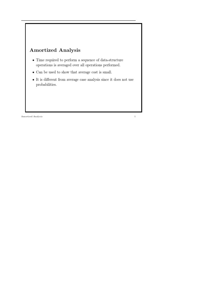 Amort | PDF | Systems Theory | Theory Of Computation