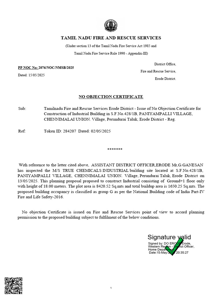 Non-MSB NOC Draft-Truechemicals | PDF | Firefighter | Emergency Services