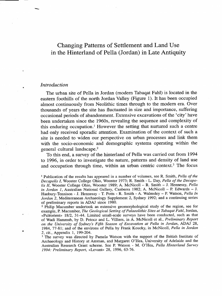 Changing Patterns of Settlement and Land-Output | PDF