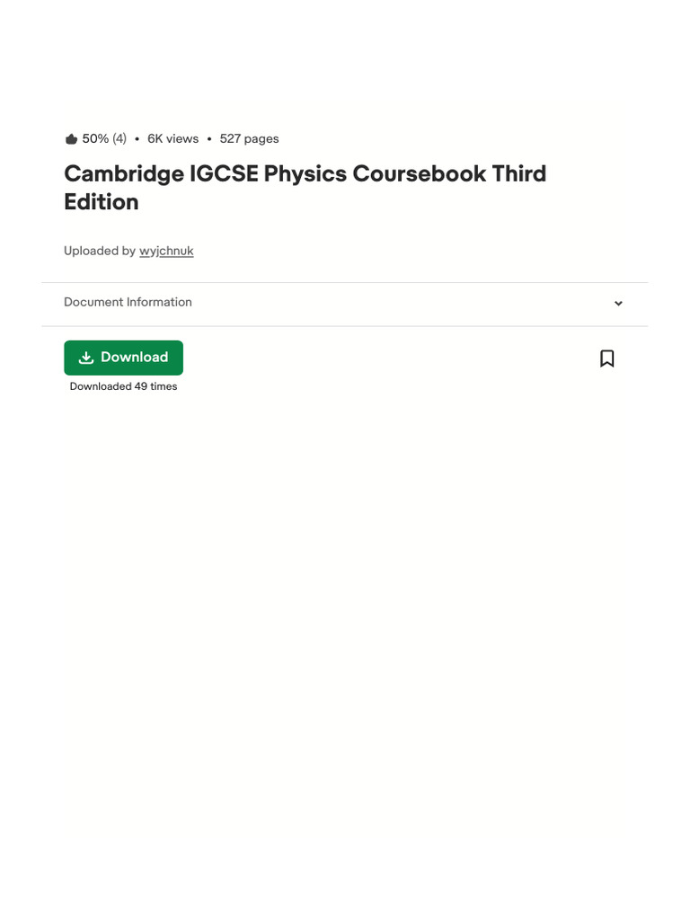 Cambridge Igcse Physics Coursebook Third Edition Pdf Pdf