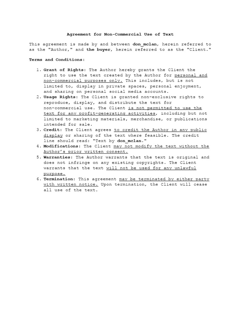 Non Commercial | PDF