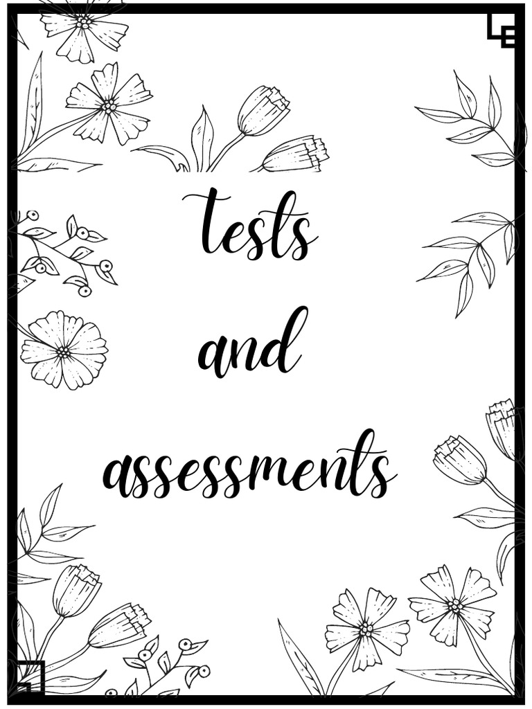 Tests and Assessments PDF | PDF