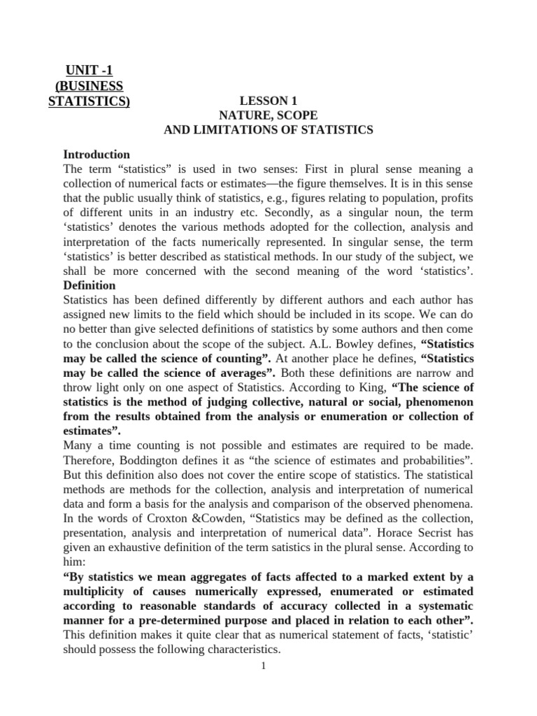 Unit1 - Unit 3-1 | PDF | Cost Of Living | Statistics