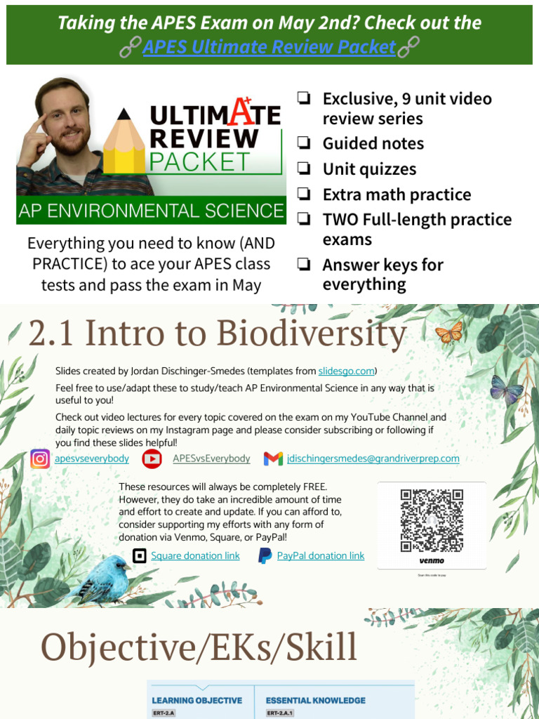 Unit 2 Smedes APES Note Slides (22-23) | PDF | Genetics | Genetic Diversity