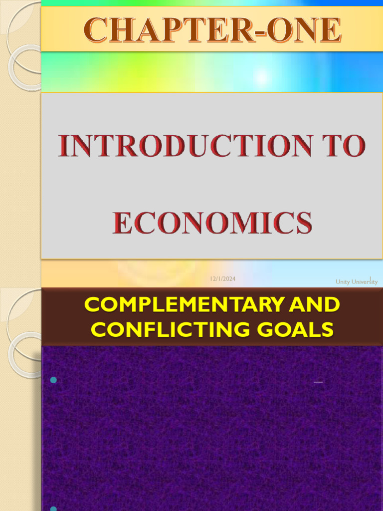 Cha 1-Introduction To Economics | PDF | Economics | Economic System
