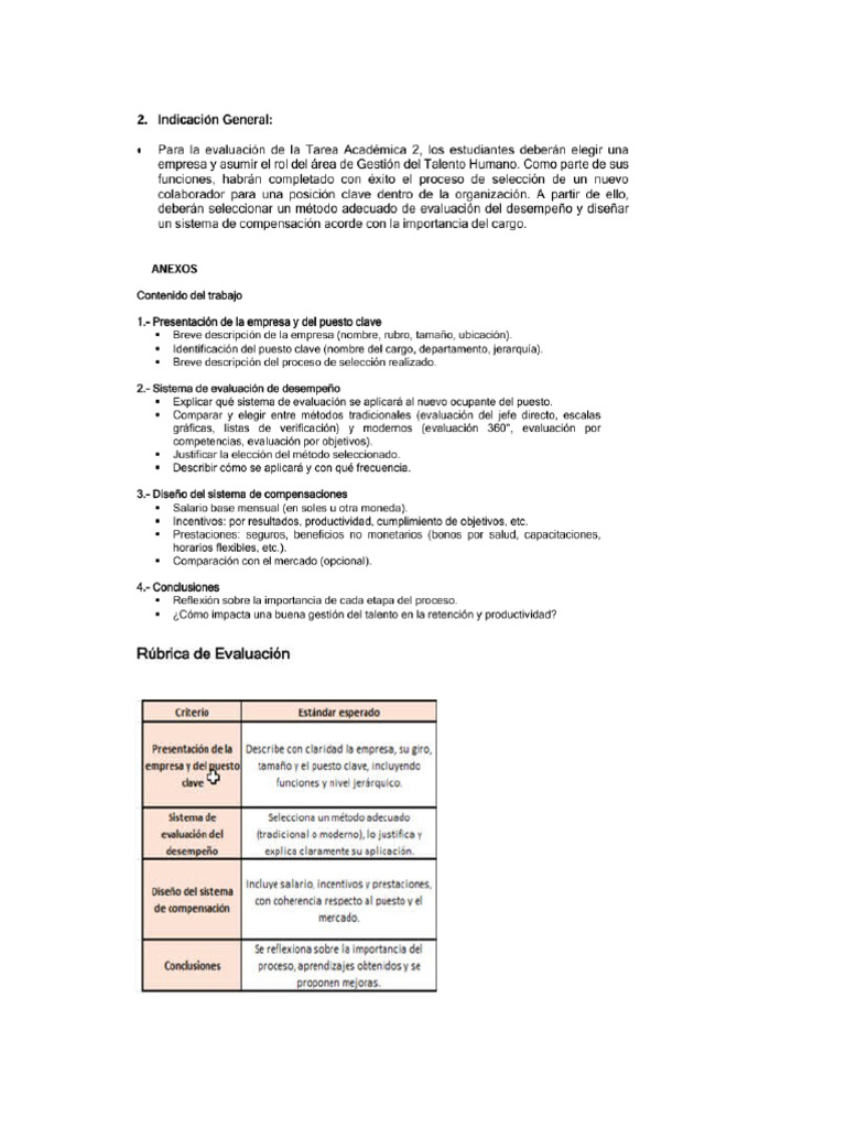 TA2 GTH | PDF | Gestión de recursos humanos | Salario
