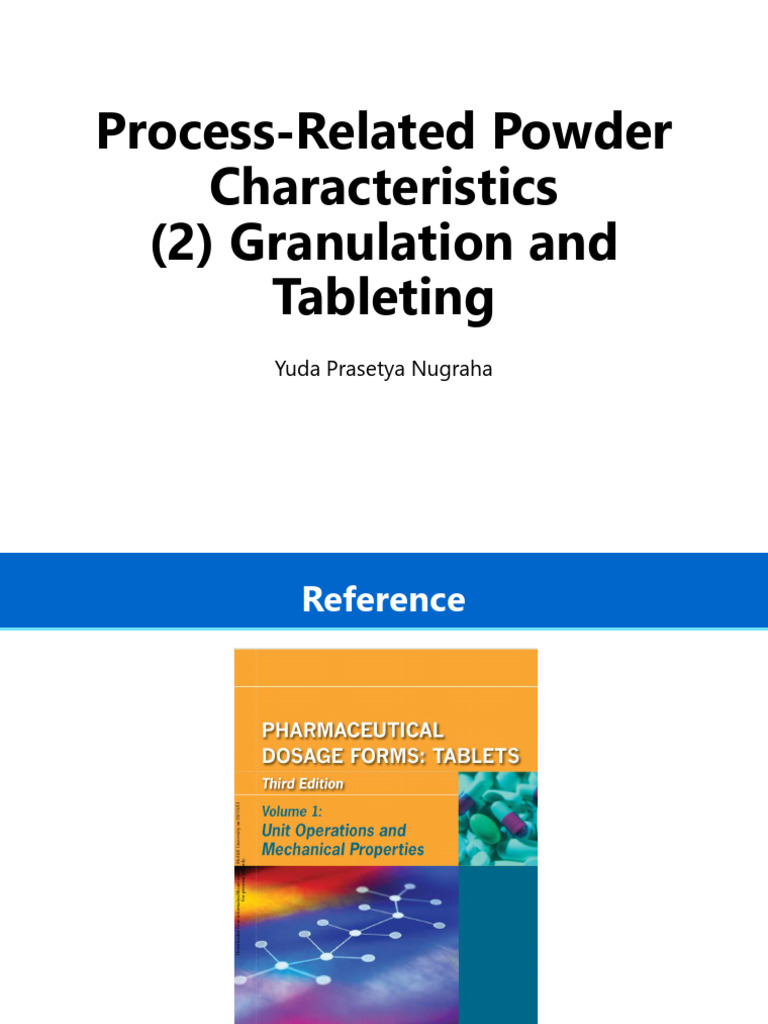 7 - Granulasi Dan Tableting | PDF | Tablet (Pharmacy) | Materials