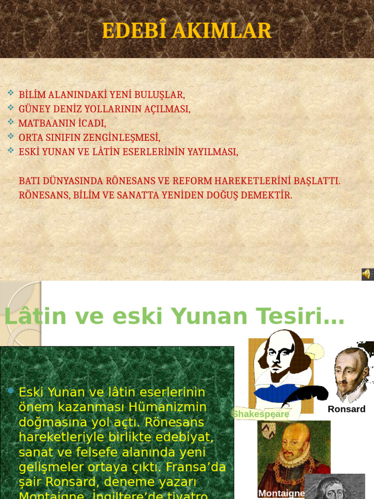 Edebî Akimlar | PDF