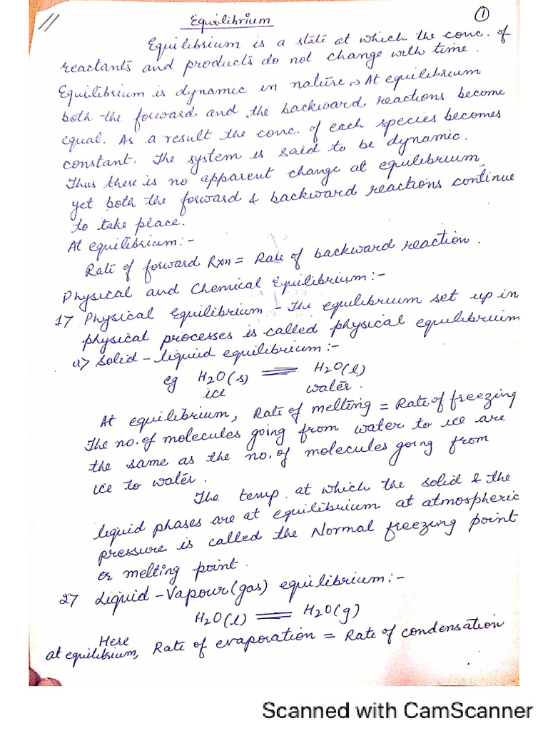 Equilibrium notes | PDF