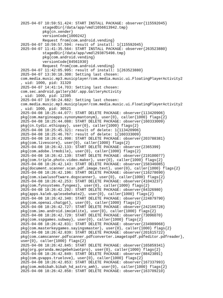 PM Debug Info | PDF | Android (Operating System) | Computing