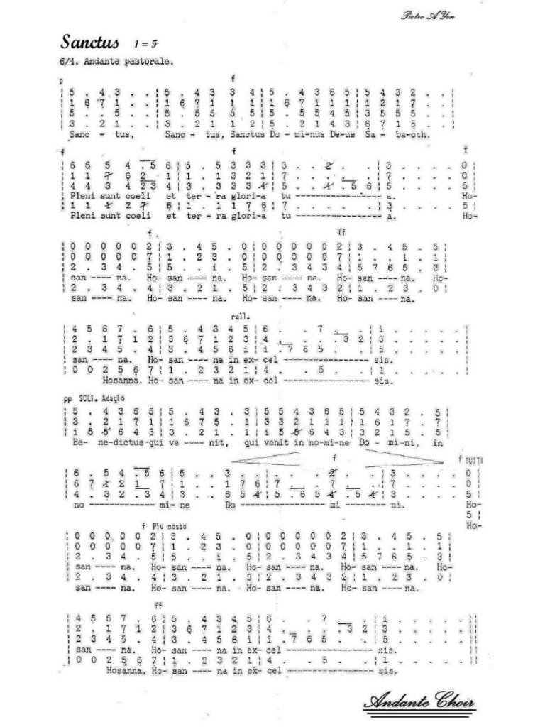 Sanctus | PDF