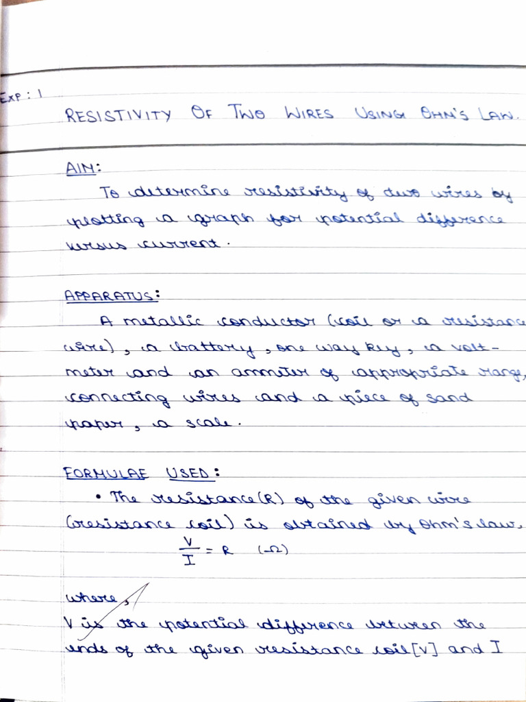 Physics Record 1-8 Exp | PDF