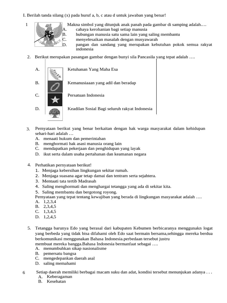Kisi2 PPKN Acc | PDF