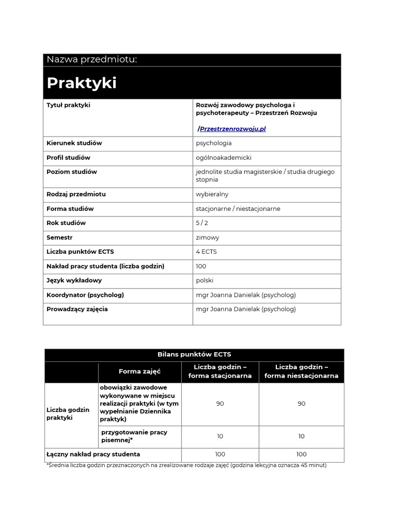 Danielak - ZIMA - Rozw - J Zawodowy Psychologa I Psychoterapeuty | PDF