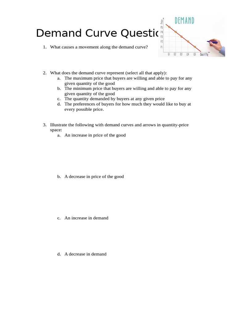 Demand and Supply-Check Your Understanding! | PDF | Demand | Demand Curve