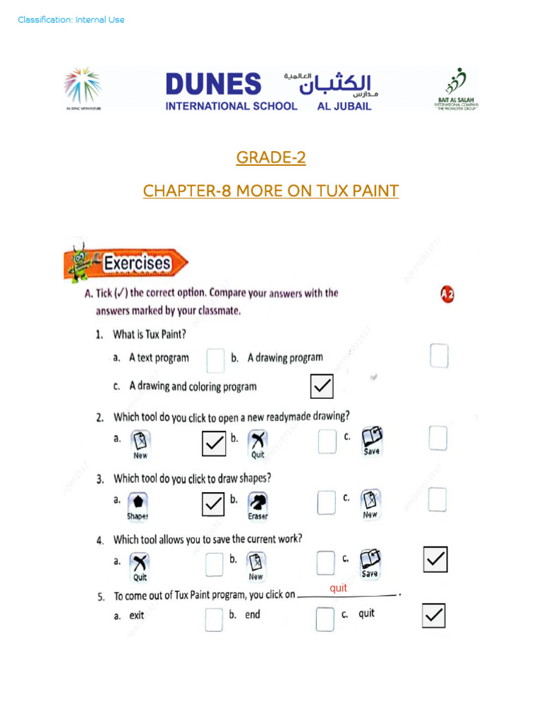 Grade-2 Chapter-8 Exercises-Answers-Updated | PDF