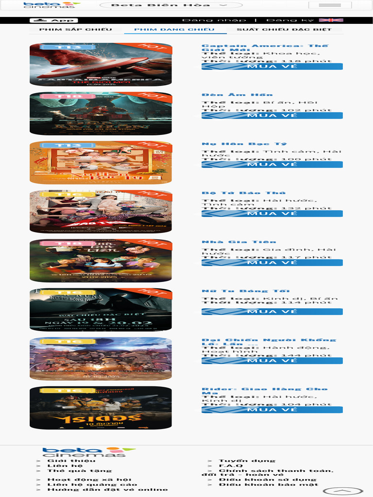 Beta Cinemas (Home Page) | PDF