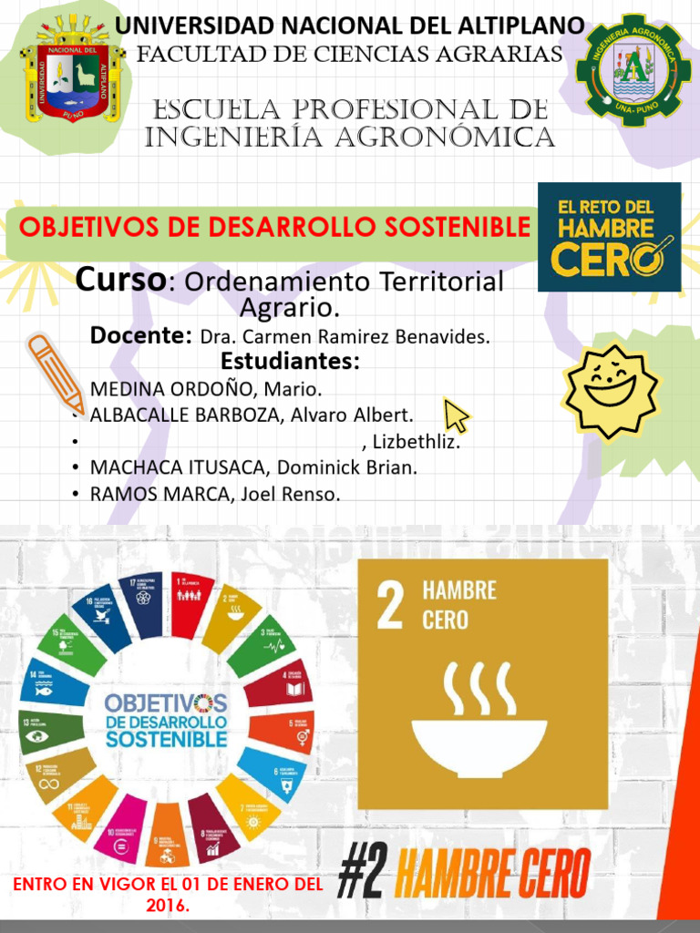ODS_2 - HAMBRE CERO - MARIO MEDINA | PDF | Agricultura | Desnutrición