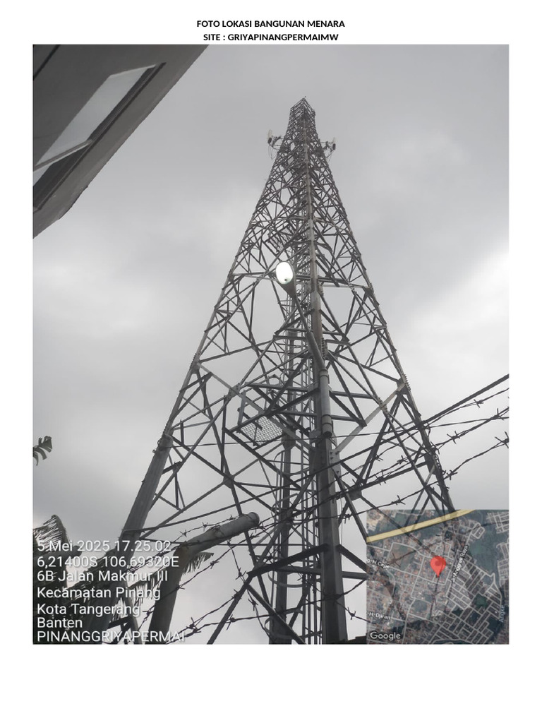 FOTO LOKASI MENARA GRIYAPINANGPERMAIMW | PDF