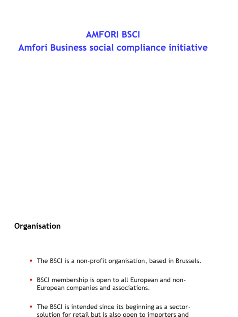 BSCI Code of Conduct 1701580022nnn | PDF | Audit | Labor