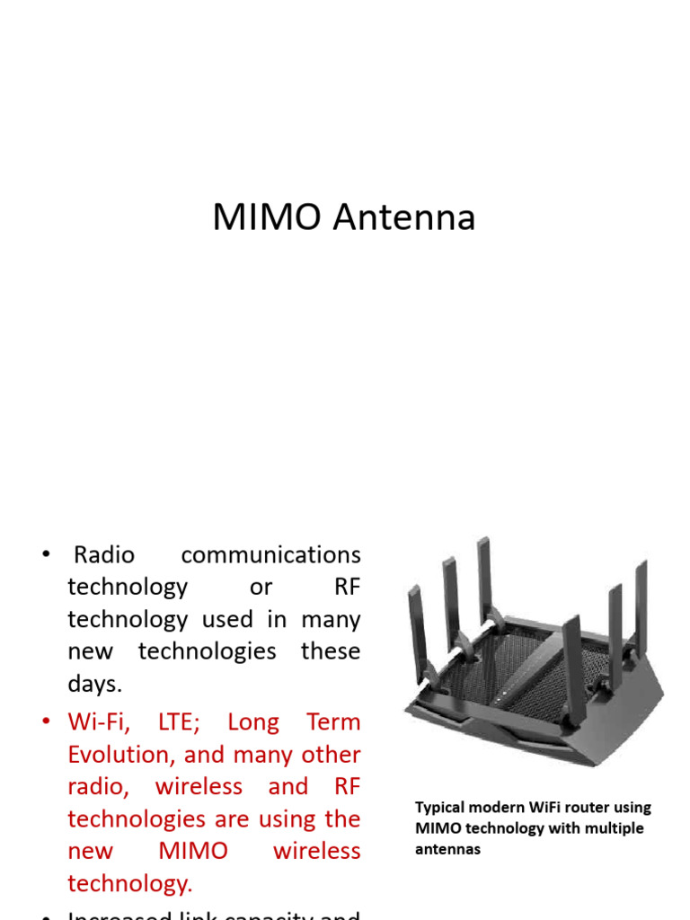 MIMO Antenna | PDF | Mimo | Radio