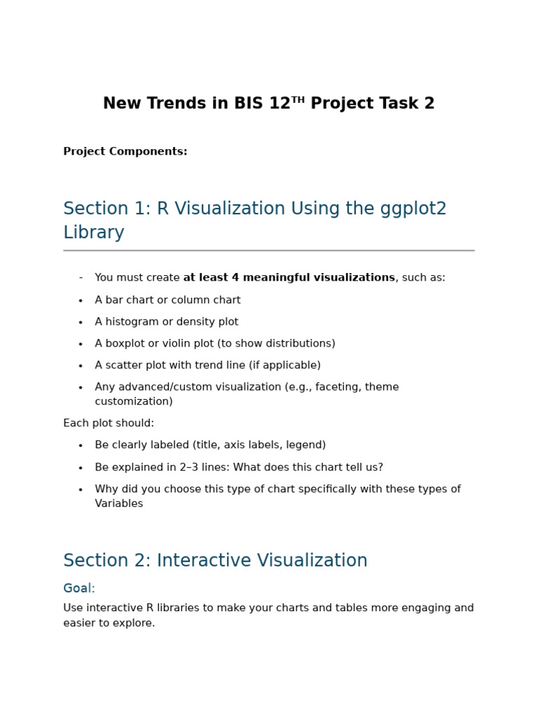 12th Project Task 2 2025 | PDF