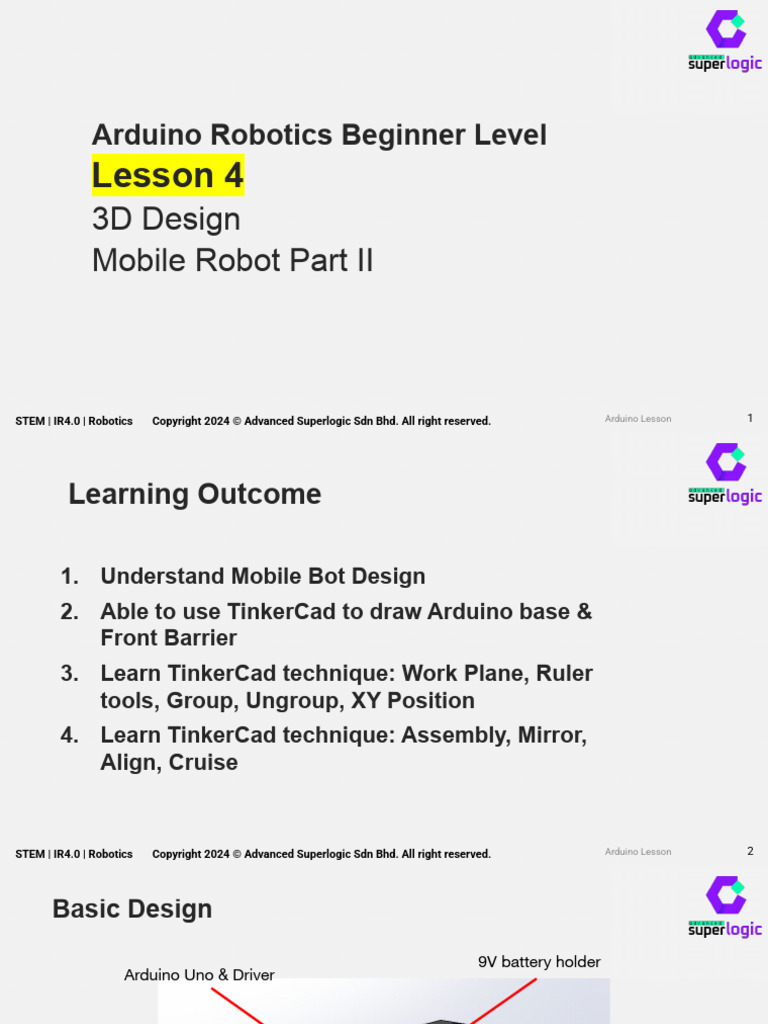 Arduino Beginner - Lesson 4 - V2.pptx | PDF