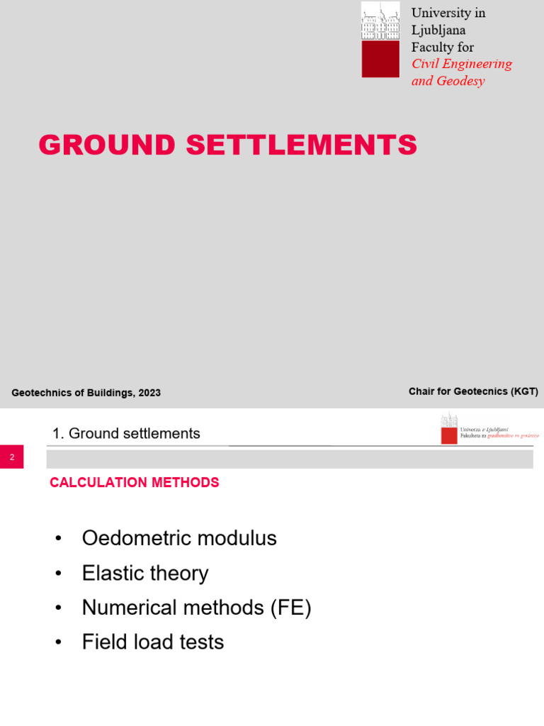 Ground Settlements - 2022-2023 | PDF | Geotechnical Engineering ...