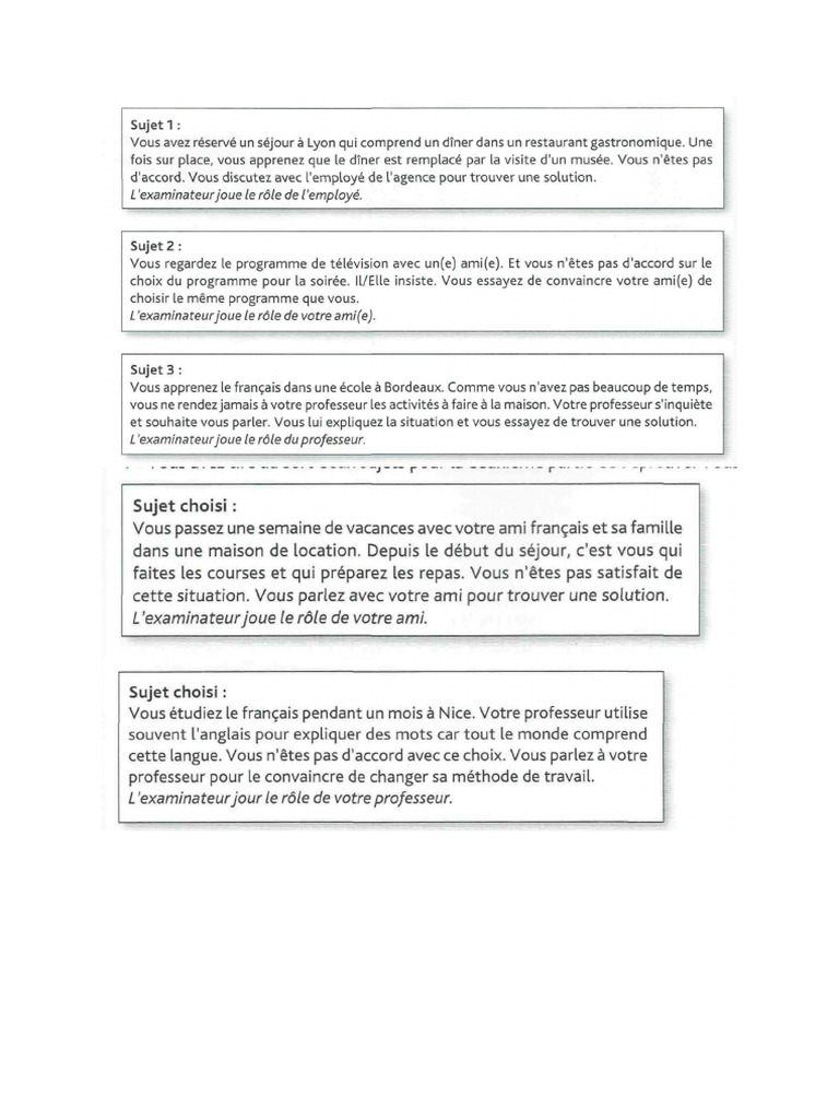 Sujets Po - B1 | PDF